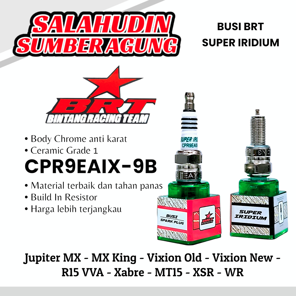 Jual Busi Super Iridium Jupiter Mx Vixion Old New r15 Xabre MT15 MX King Original BRT CPR9EA1X ...