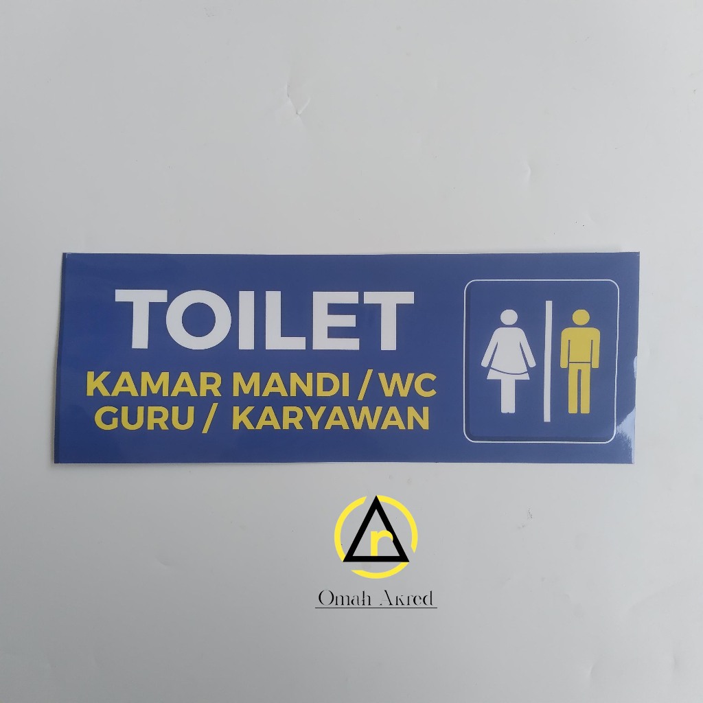 Jual Stiker Toilet Kamar Mandi Guru/Karyawan - Kamar Mandi/WC Guru ...