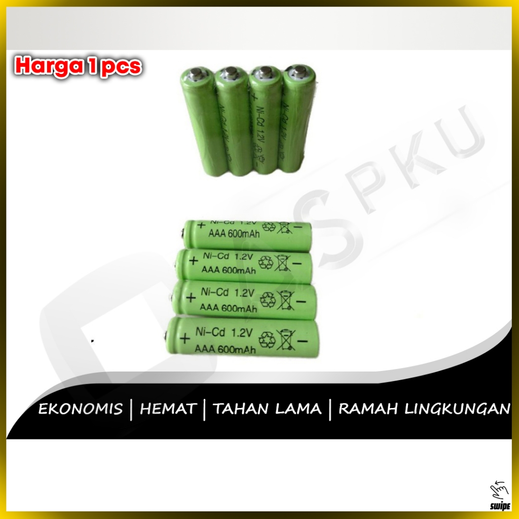 Jual Baterai Isi Ulang Rechargeable Cas Battery AA AAA Kecil Besar ...