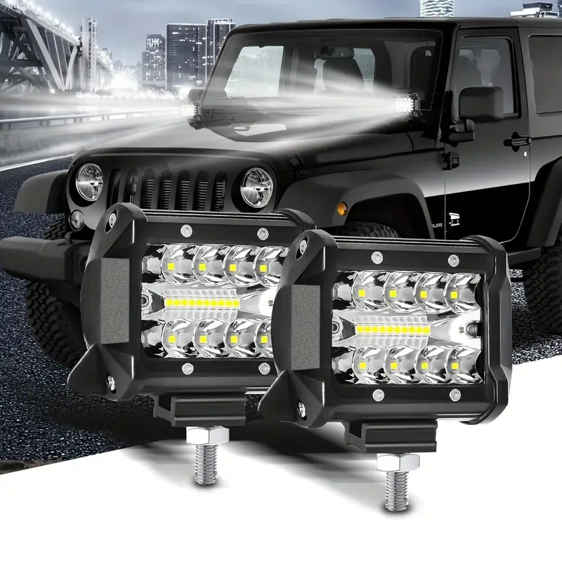 Jual 1 buah Lampu Tembak Sorot LED lampu sorot lampu off road lampu ...