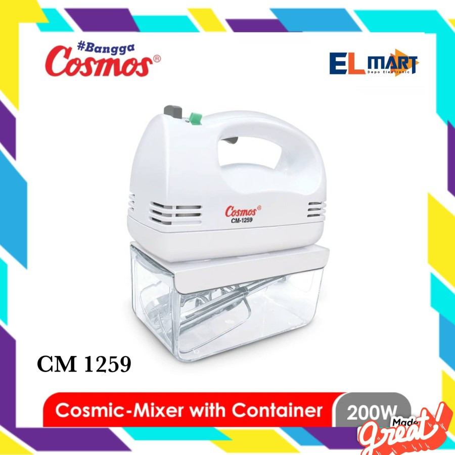 Jual Cosmos Hand Mixer Tangan Cosmis CM 1259 CM1259 Turbo Pengaduk ...
