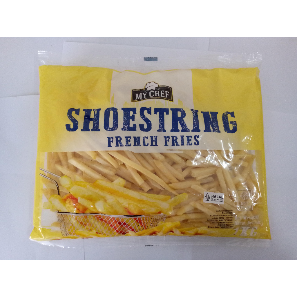 Jual MY CHEF FRENCH FRIES 1kg Kentang Goreng Frozen Shoestring / Straight / Crinkle Cut | Shopee ...