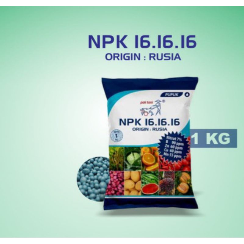 Jual NPK 16-16-16 Biru kemasan 1Kg | Shopee Indonesia