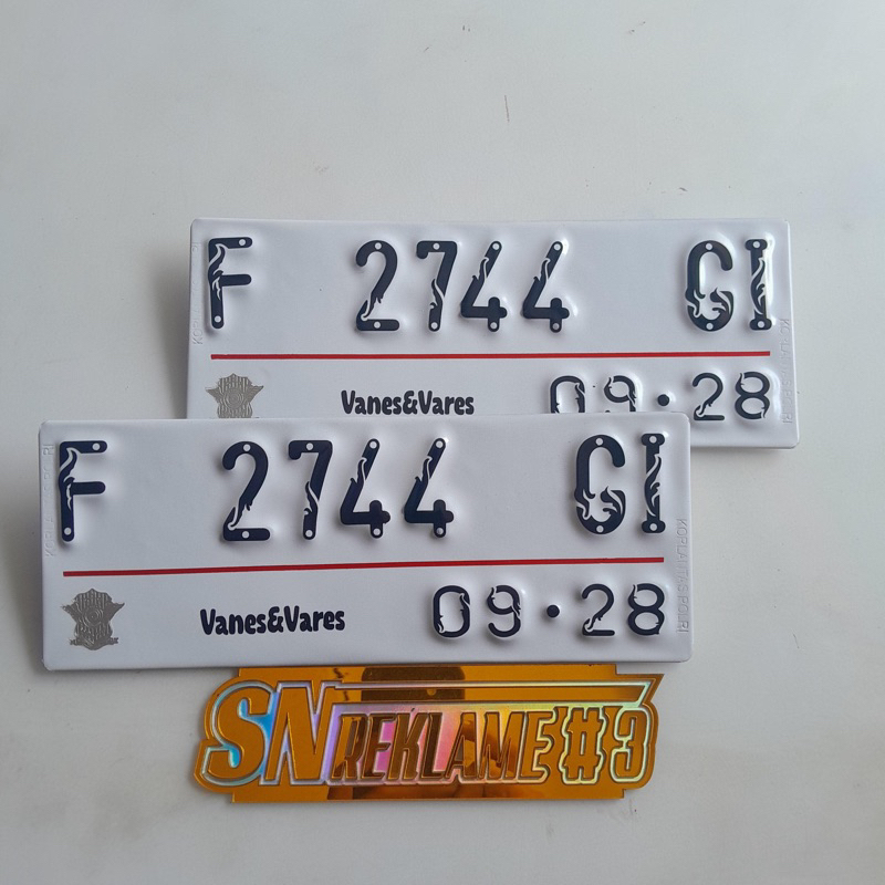 Jual PLAT NOMOR MOTOR MODEL TERBARU PUTIH MODIF MURAH | Shopee Indonesia