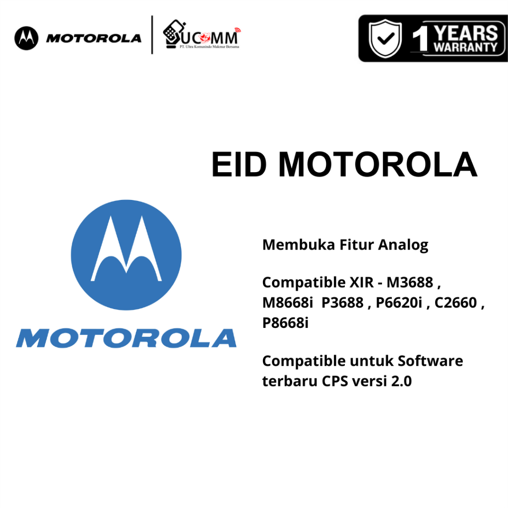 Jual Entitlement Id Motorola CPS 2.0 EID Motorola For Unlock Analog ...