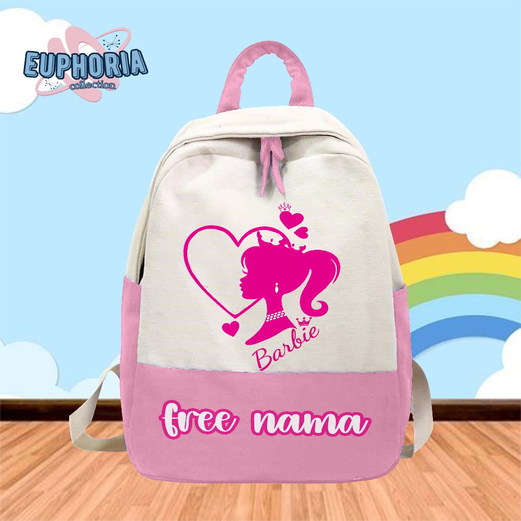 Jual Tas Ransel Tas Bakpack Anak Sekolah TK/SD Motif BARBIE QUEEN//FREE ...