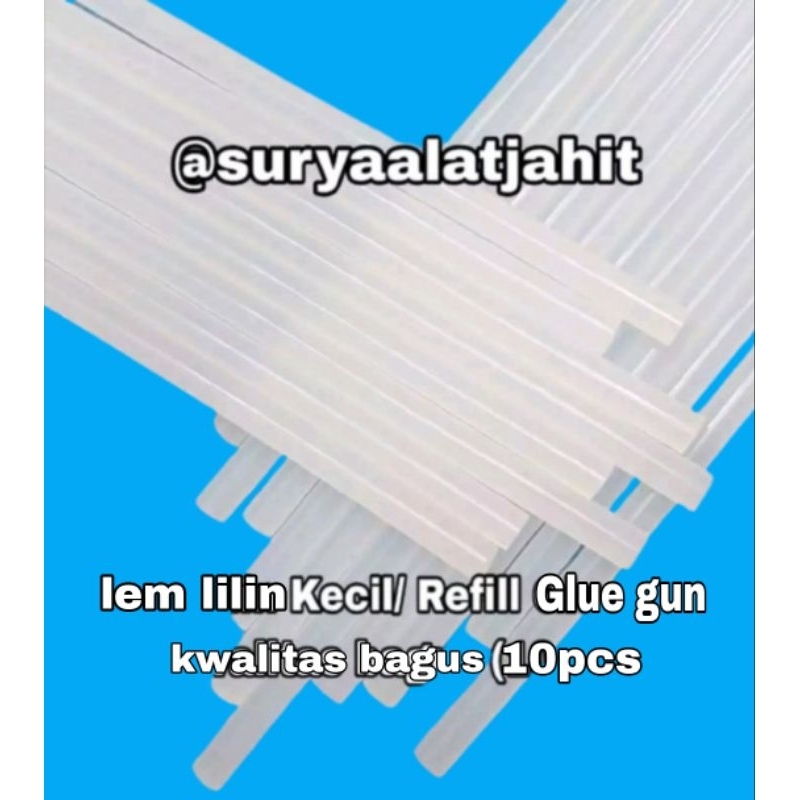 Jual Lem lilin Glue Stick Refill Kecil (1pak@10pcs) =rp.9.000/10pcs ...