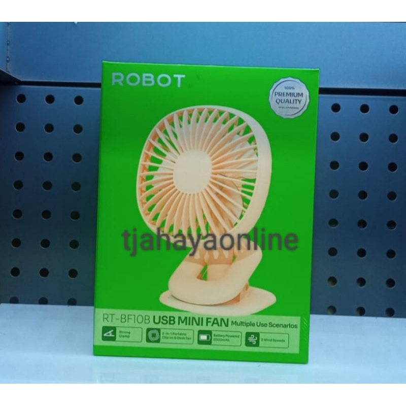 Jual Robot Mini Fan RT-BF10B Kipas Angin Portable Dengan Klip Kuat ...