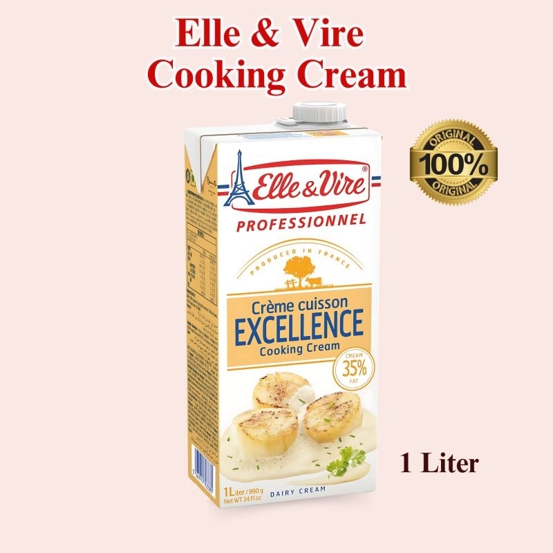Jual Elle & Vire Cooking Cream 35,1% 1 Liter | Shopee Indonesia