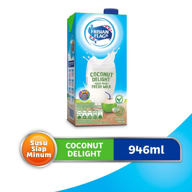 Jual Frisian Flag Susu UHT Coconut Delight 946ml - 1 pcs | Shopee Indonesia