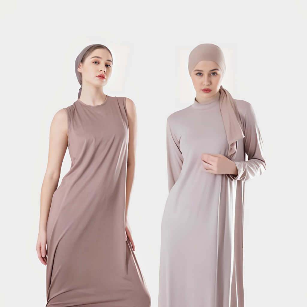 Jual MANSET GAMIS PANJANG MANSET GAMIS BUNTUNG INNER LONG DRES SPANDEK PREMIUM | Shopee Indonesia