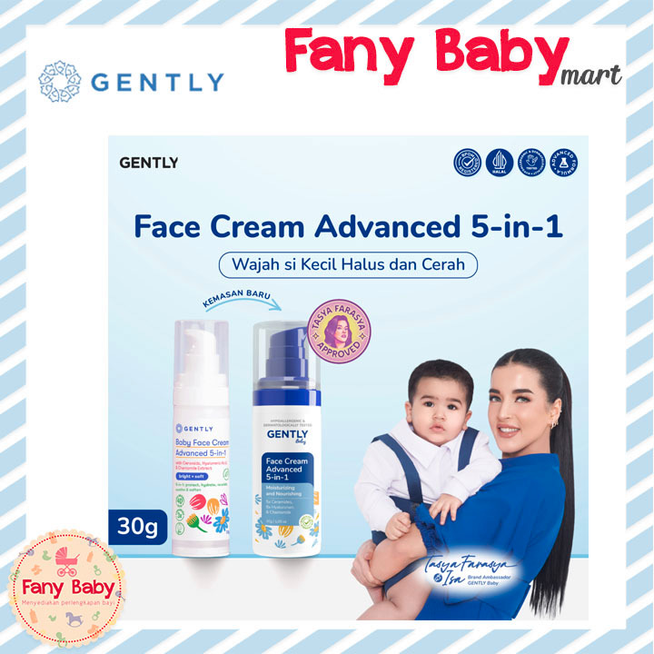 Jual GENTLY BABY FACE CREAM ADVANCED 5IN1 30GR | Shopee Indonesia