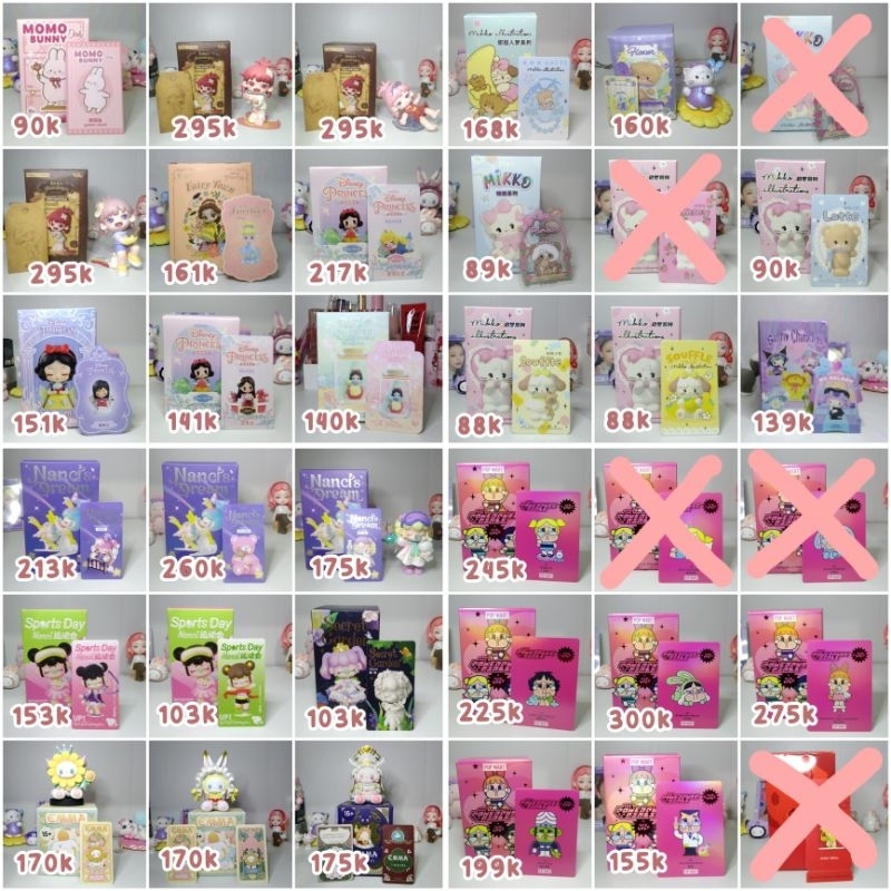 Jual BLINDBOX BLIND BOX POPMART PPG POWERPUFF GIRLS DISNEY PRINCESS KKV ...