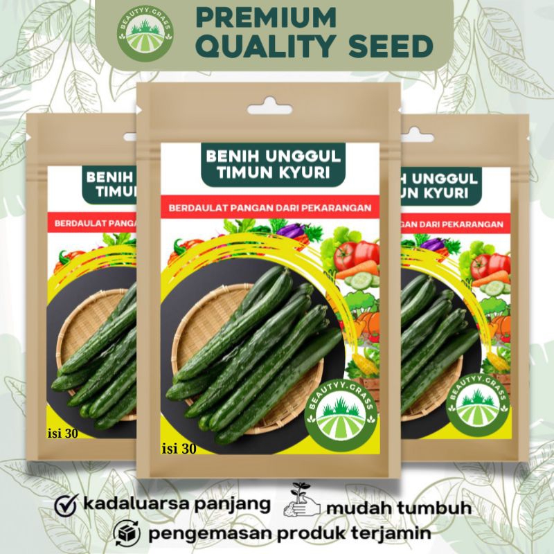 Jual 30 Benih Biji Timun Jepang - Bibit Timun Kyuri Kemasan Lokal ...