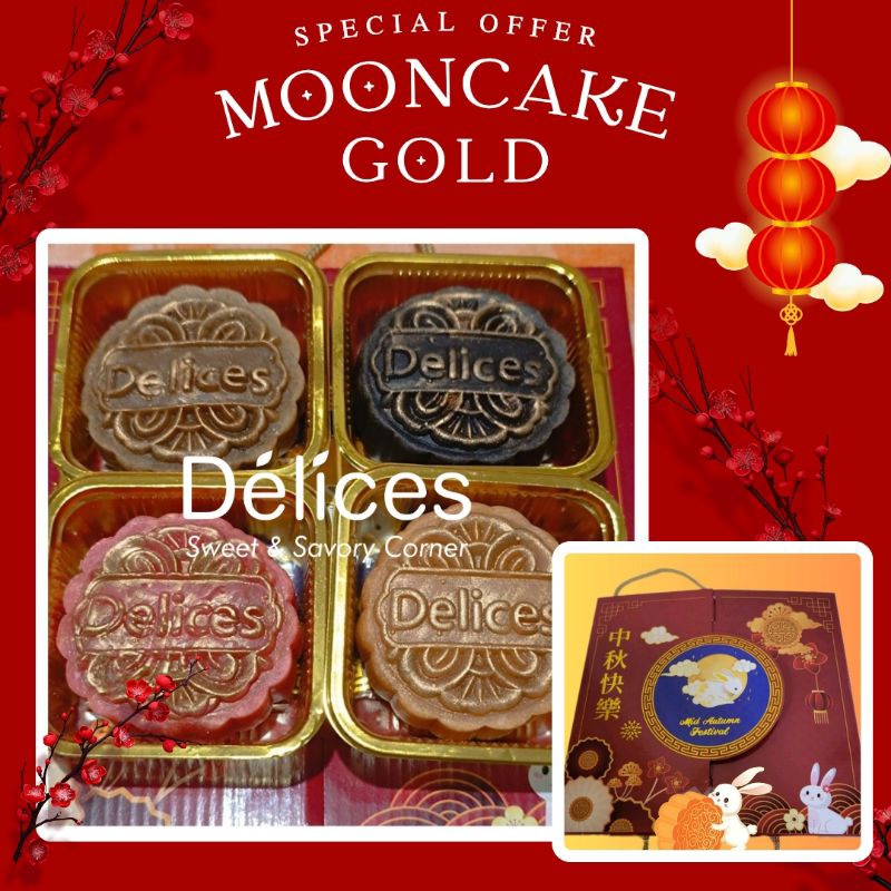 Jual Mooncake/Kue Bulan Gold 100 gr | Shopee Indonesia