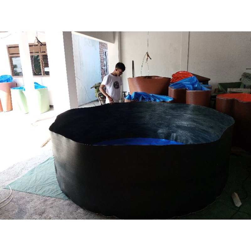 Jual KOLAM IKAN BULAT DIAMETER 3 METER TINGGI 40-100 CM | TANDON AIR ...