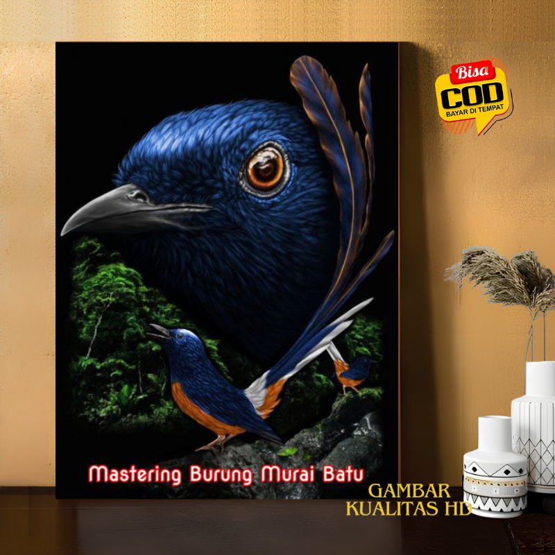 Jual Poster Burung Murai Batu Hiasan Dinding Aesthetic Bahan MDF ...