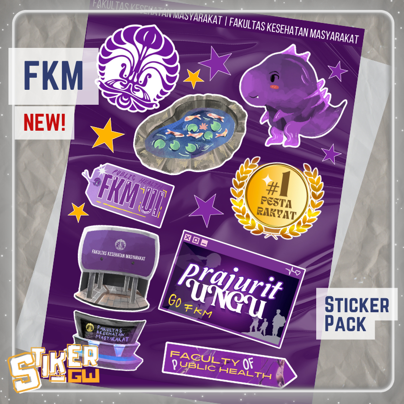 Jual [NEW] Sticker Pack FKM UI | STIKER FAKULTAS KESEHATAN MASYARAKAT ...