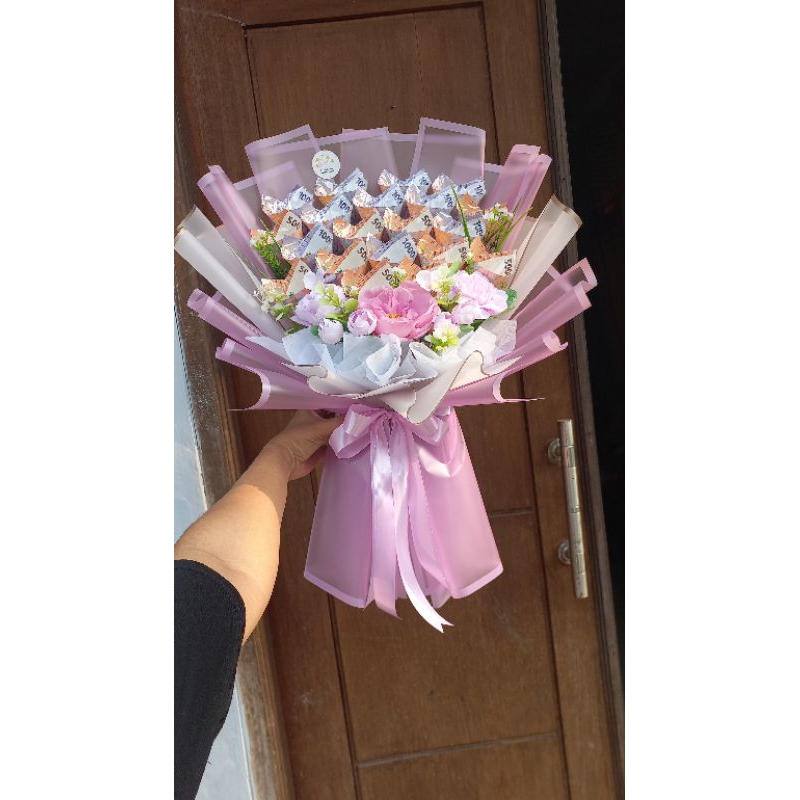 Jual Money bouquet Buket uang Buket bunga 15 lembar 20 lembar Bunga ...