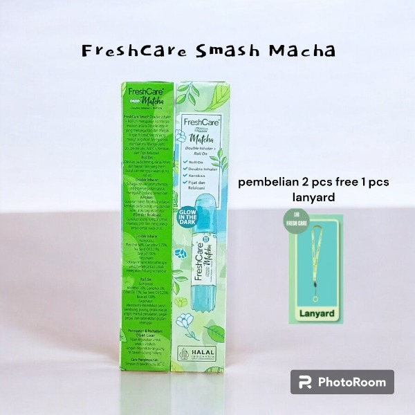 Jual (Beli 2 Free Lanyard) Freshcare smash matcha double inhaler 0.9 ml ...