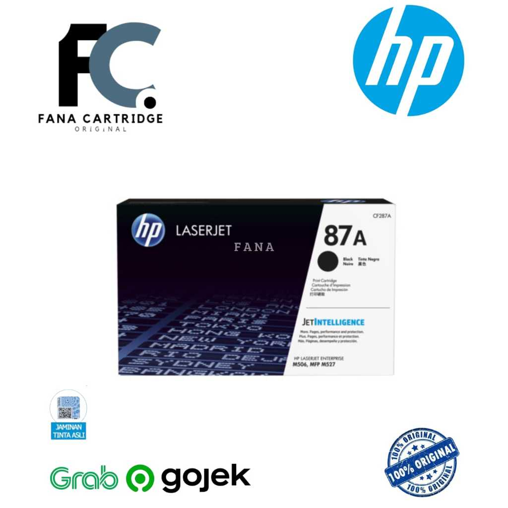 Jual Toner hp 87A black original | Shopee Indonesia