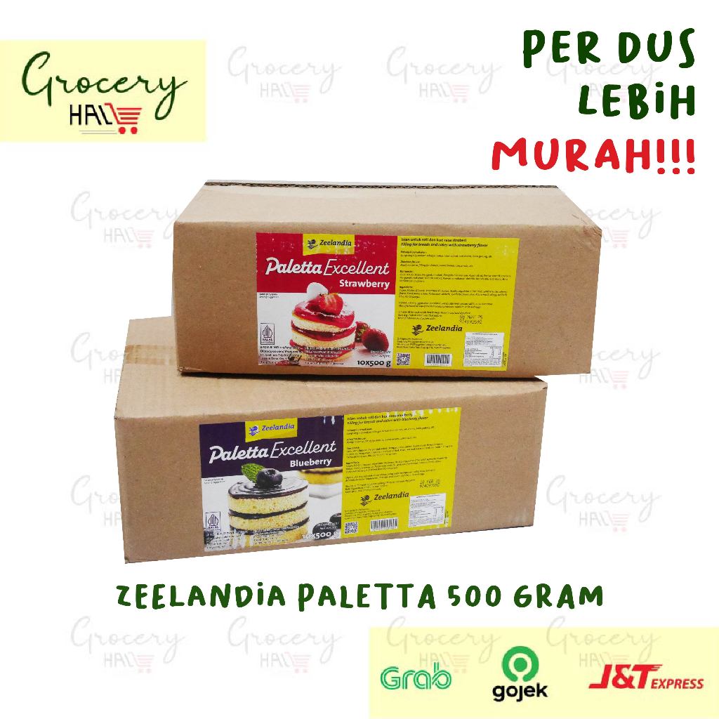 Jual [ HARGA DUS ] ZEELANDIA PALETTA EXCELLENT 500 GRAM ( STRAWBERRY ...