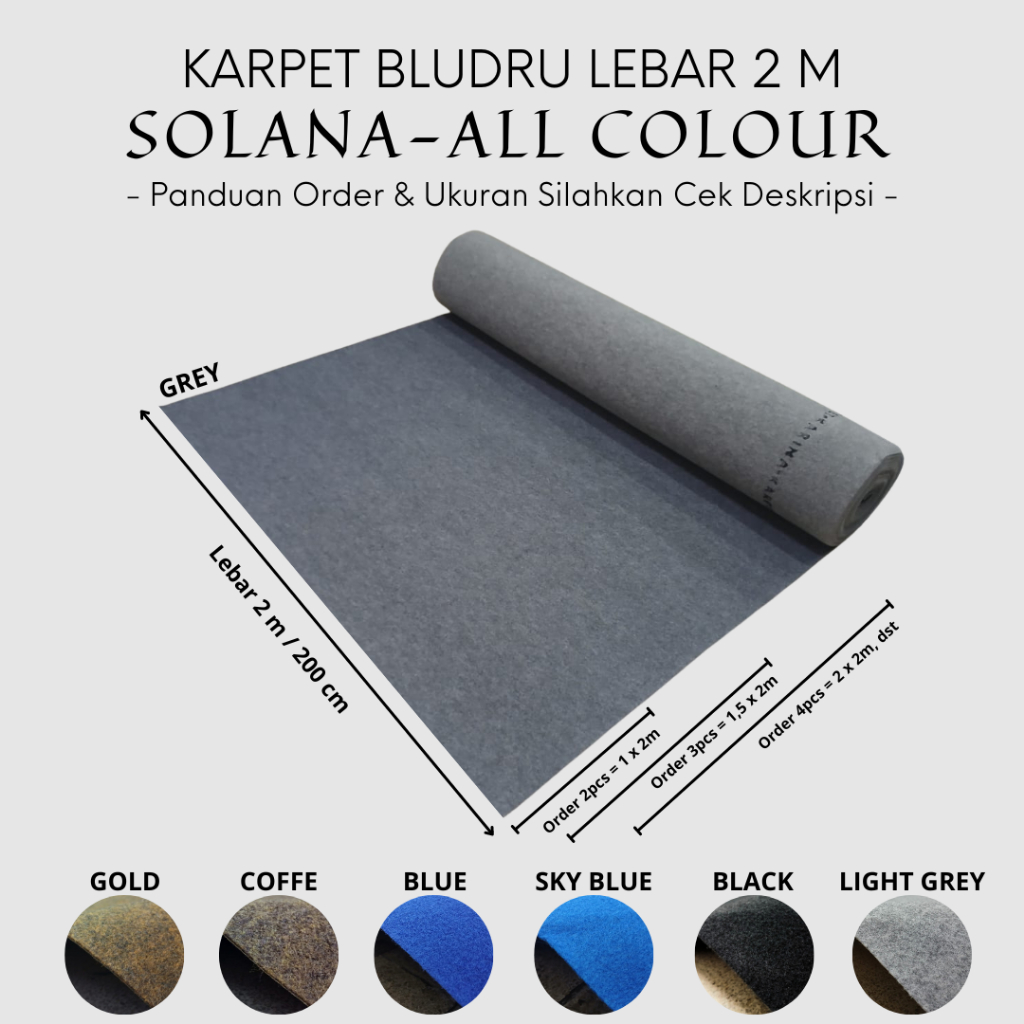 Jual Karpet Lantai Bludru Polos Meteran 50cm x 2m Karpet Exhibition All Colour - SOLANA | Shopee ...
