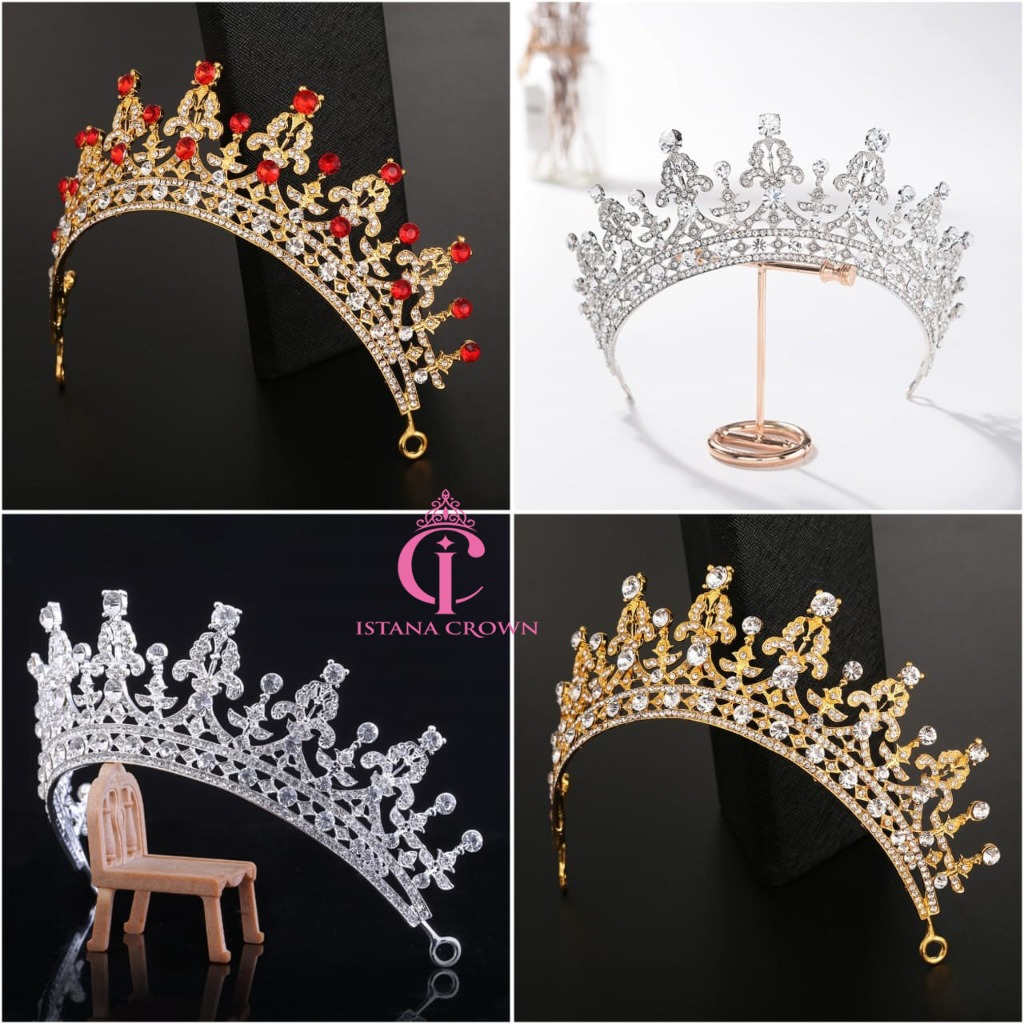 Jual OK! Yumna Crown - Wedding Crown - Mahkota Pengantin Warna Silver ...