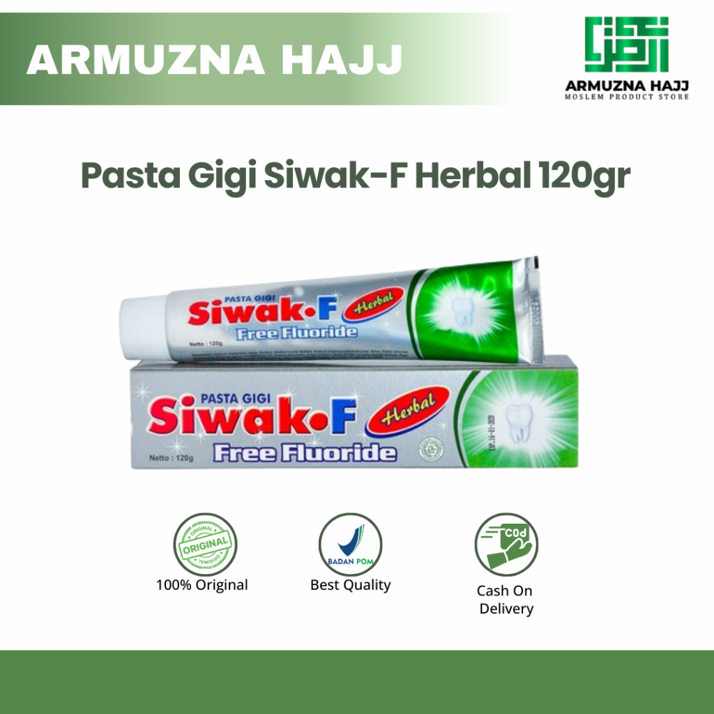 Jual Pasta Gigi Siwak F Herbal 120 Gram Halal Toothpaste | Shopee Indonesia