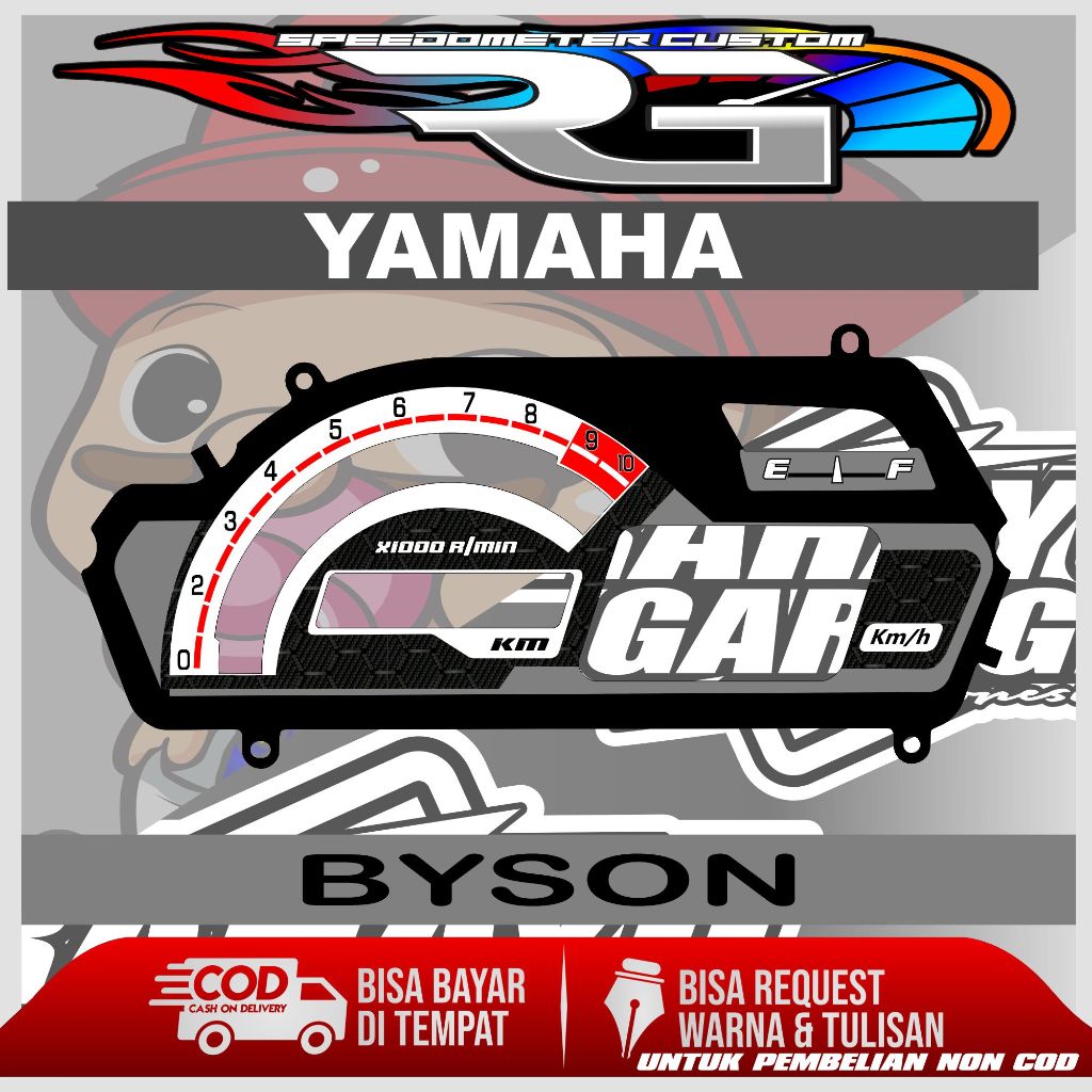 Jual PAPAN SPEEDOMETER CUSTOM YAMAHA BYSON | Shopee Indonesia