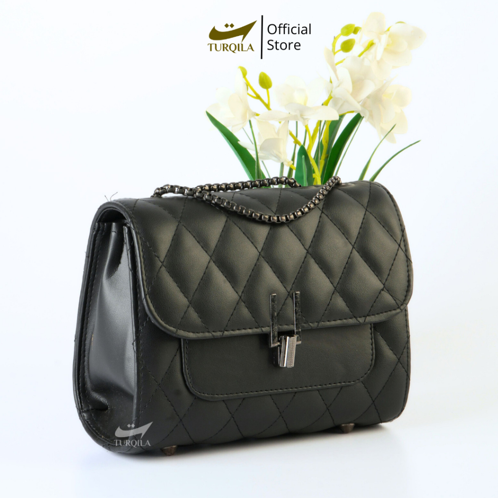 Jual Tas Selempang Wanita Aurora Sling Bag Tali Rantai Ulir Korean Style | Shopee Indonesia