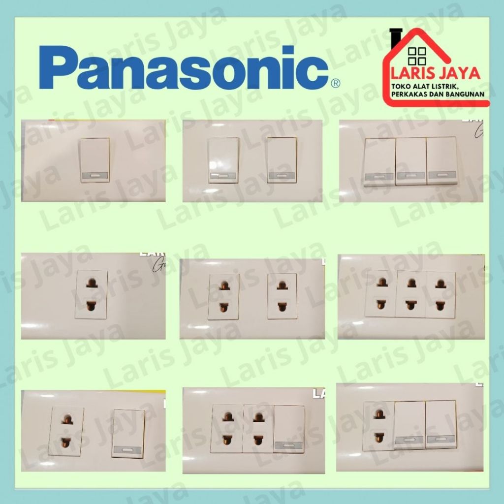Jual Laris Jaya I Plat Gang Saklar dan Stop Kontak Panasonic Model Baru ...