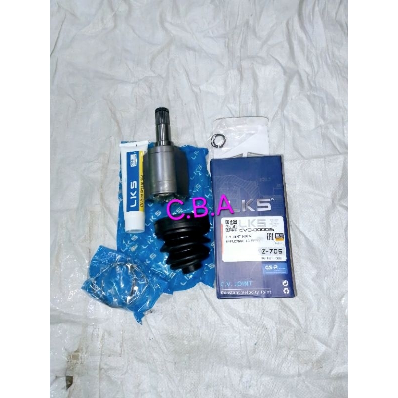 Jual CV JOINT INNER AS RODA DALAM FORD LASER KIRI=KANAN GIGI 24 x 21 x 035 MZ 705 MERK LKS ...