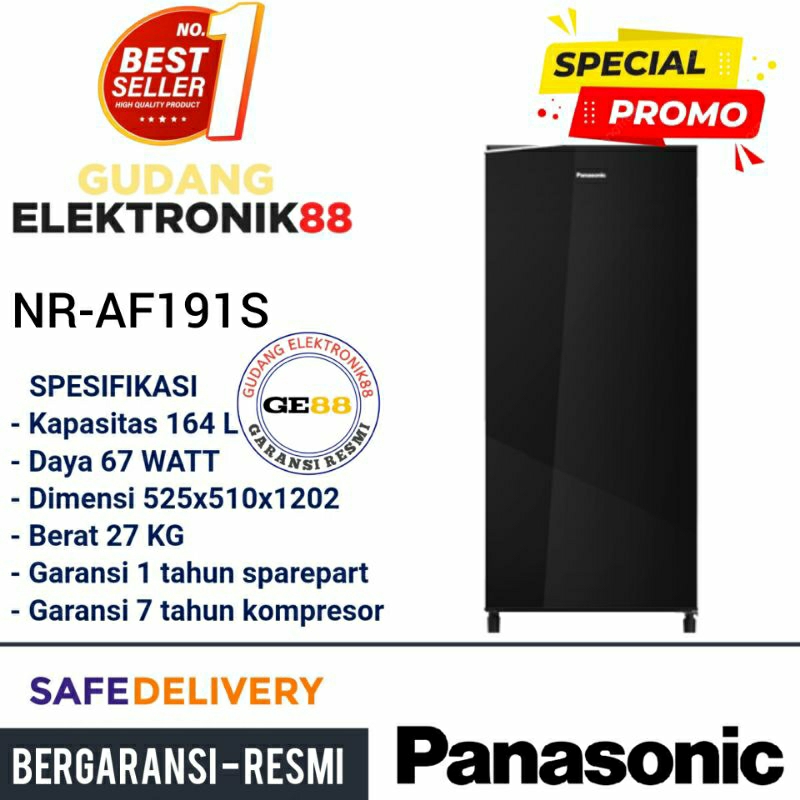 Jual Kulkas 1 Pintu Panasonic NR-AF191S Lemari Es Panasonic Kulkas Murah Promo Gratis Ongkir ...