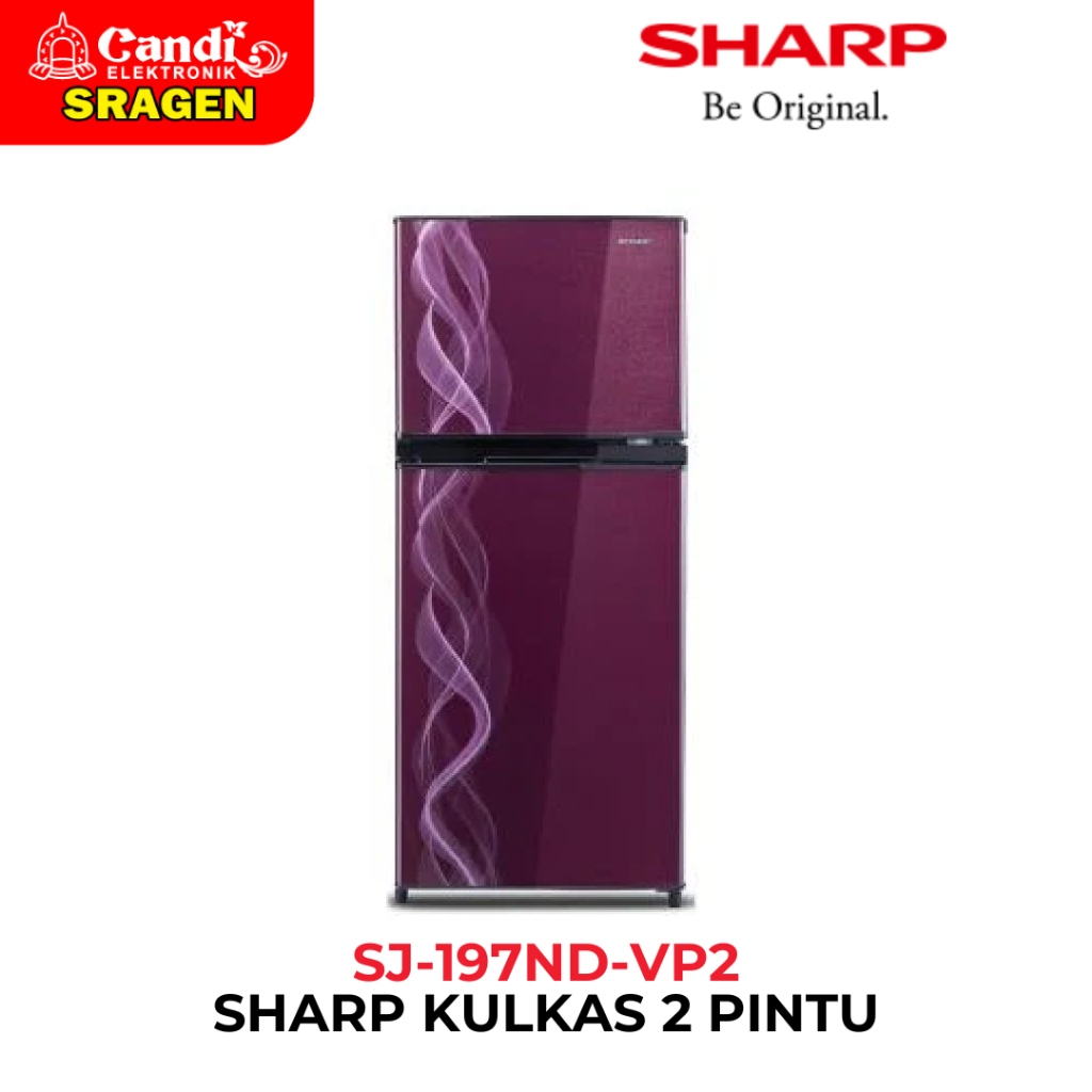 Jual SHARP Kulkas 2 Pintu 172 Liter MEGA Freezer - SJ-197ND-VP2 | Shopee Indonesia