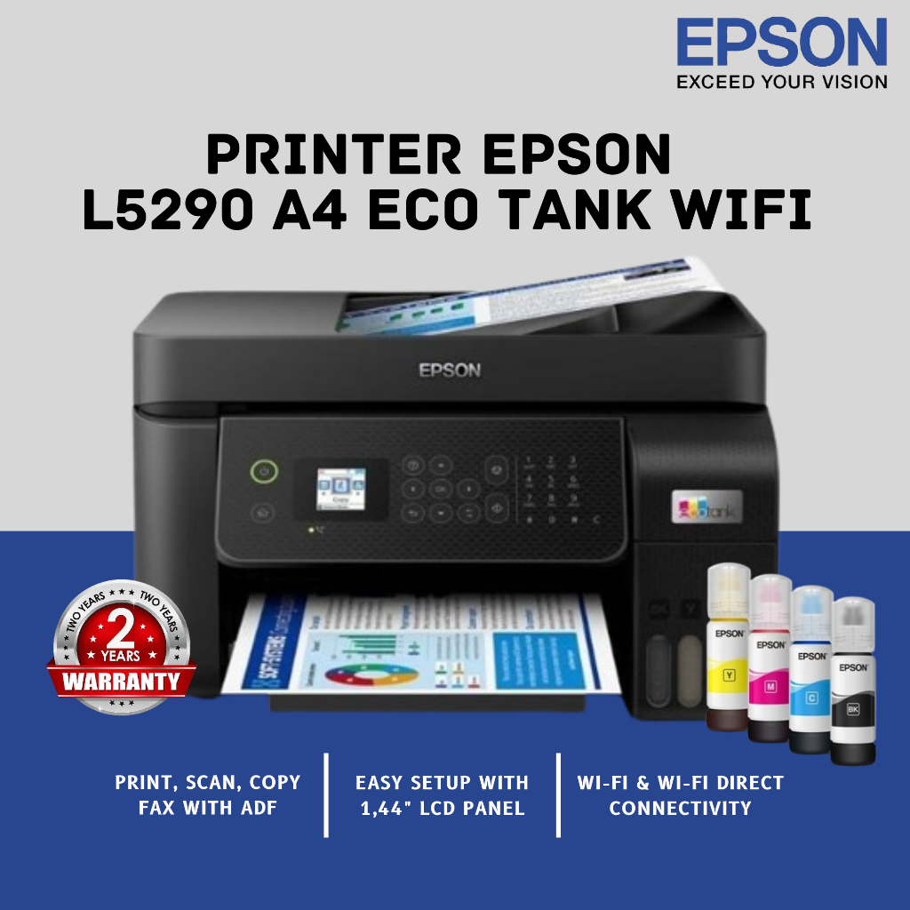 Jual Printer EPSON EcoTank L5290 A4 WiFi- L5290 Ink Tank Printer with ...