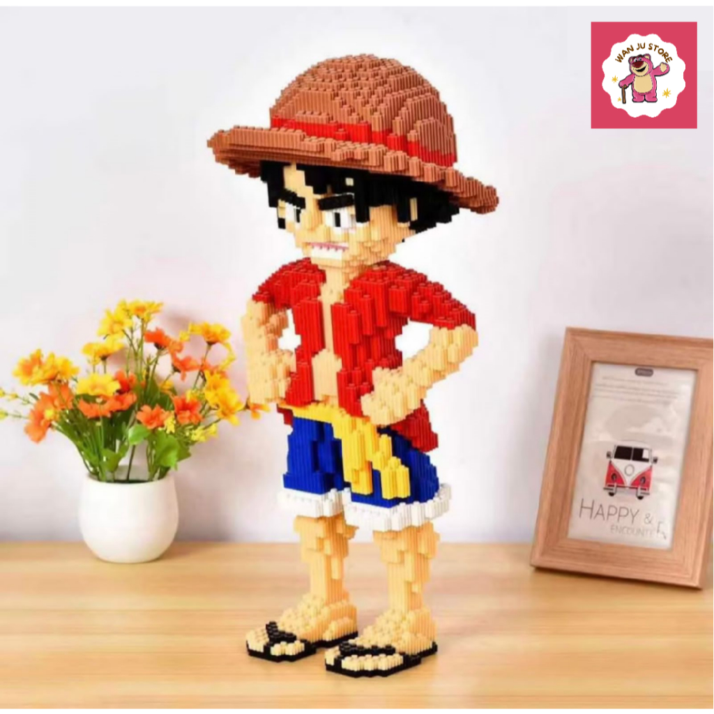 Jual Nano Blocks MONKEY D.LUFFY BIG Series 3D Model, Mainan Blok Susun ...