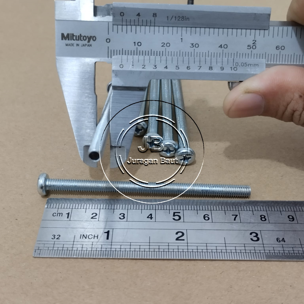 Jual BAUT JP M5X75 PANJANG 7,5CM 7,5 CM OBENG PLUS M5 X 75 BAUD 5X75 5 ...