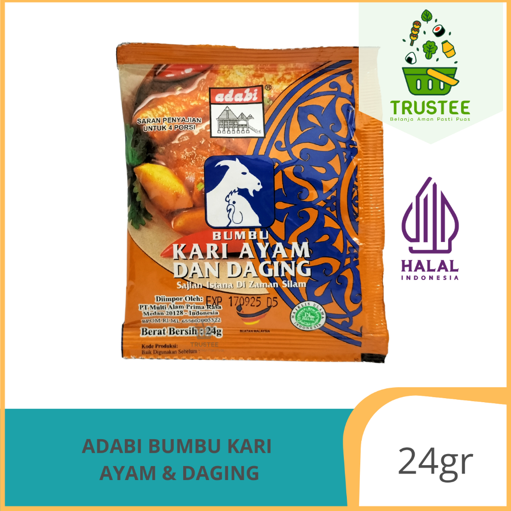 Jual Adabi Bumbu Kari Ayam Dan Daging 24gr | Shopee Indonesia