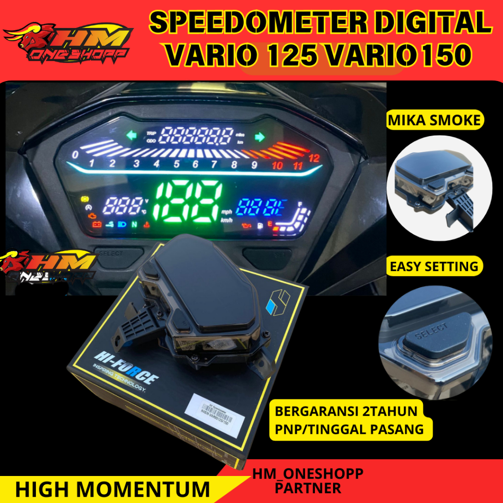 Jual speedometer digital vario 125 vario 150 new 2018 - 2023 pcx 160 ...
