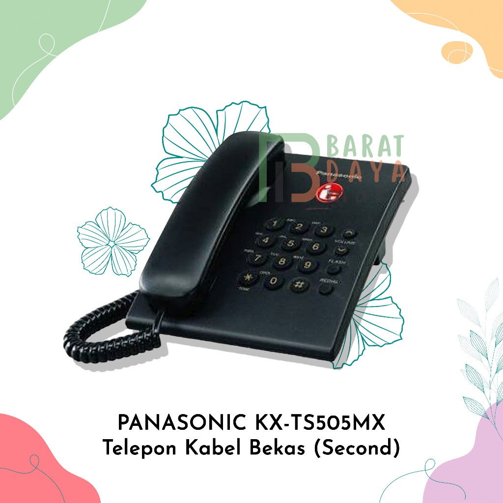 Jual PANASONIC KX-TS505MX Telepon Kabel Bekas/Second - Hitam | Shopee Indonesia