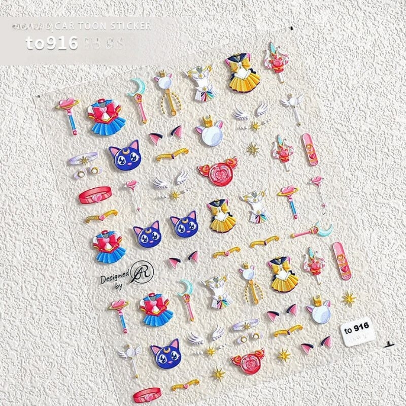 Jual STICKER KUKU SAILOR MOON 2D FOR NAIL ART HIASAN KUKU STICKER KUKU ...