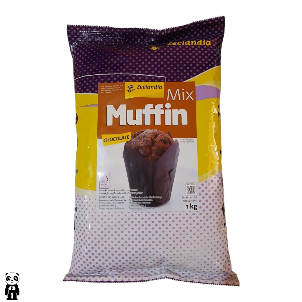 Jual Zeelandia Mix Muffin Cokelat 1 Kg Premiks Instan Kue Muffin Coklat ...