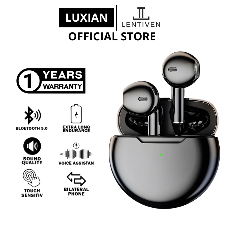 Jual LUXIAN LENTIVEN TWS Wireless Earphone Bluetooth Headset Earbuds ...
