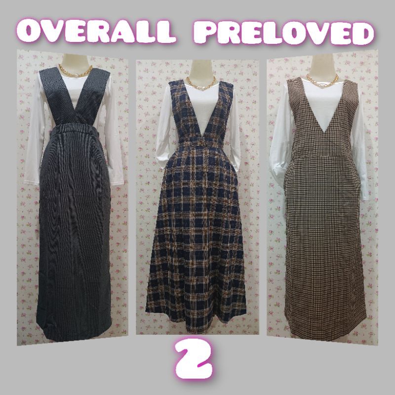 Jual Overall Dress / OL Rok / OL Branded / Denim Thrift Overall (2 ...