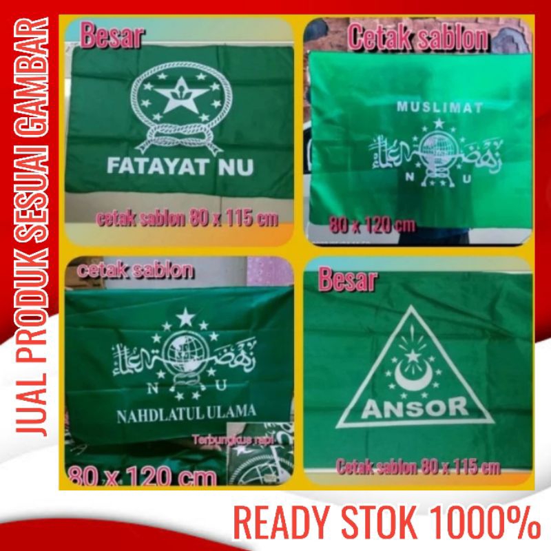 Jual besar sablon bendera muslimat nu fatayat ansor | Shopee Indonesia