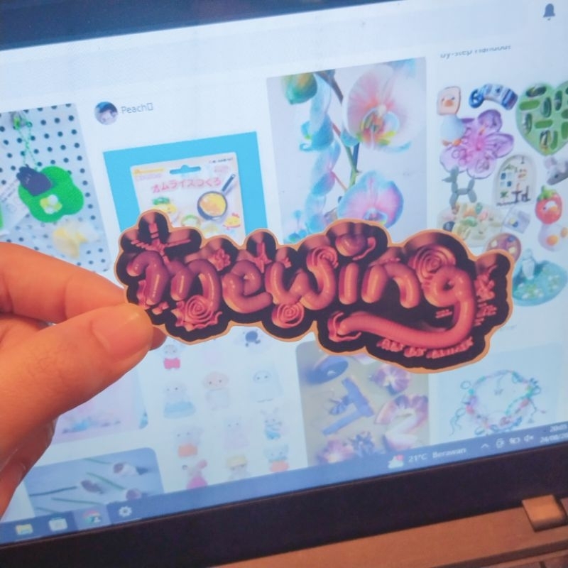 Jual MEWING GEN ALPHA SLANGS LAPTOP STICKER | Shopee Indonesia