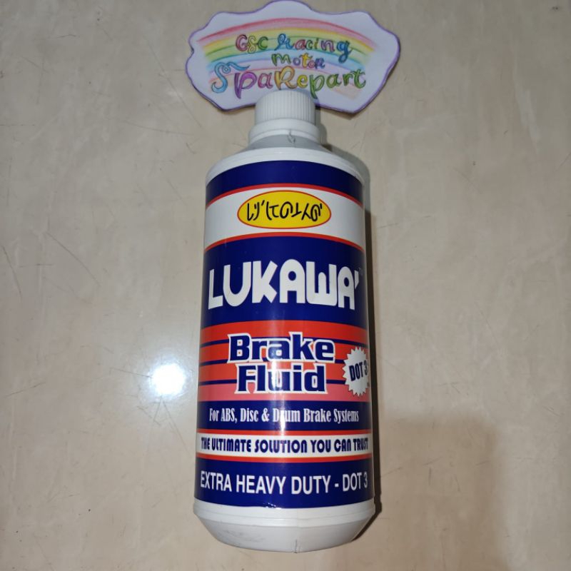 Jual Minyak rem Lukawa besar dot 3 Warna putih 1000 ml 1liter 1L | Shopee Indonesia