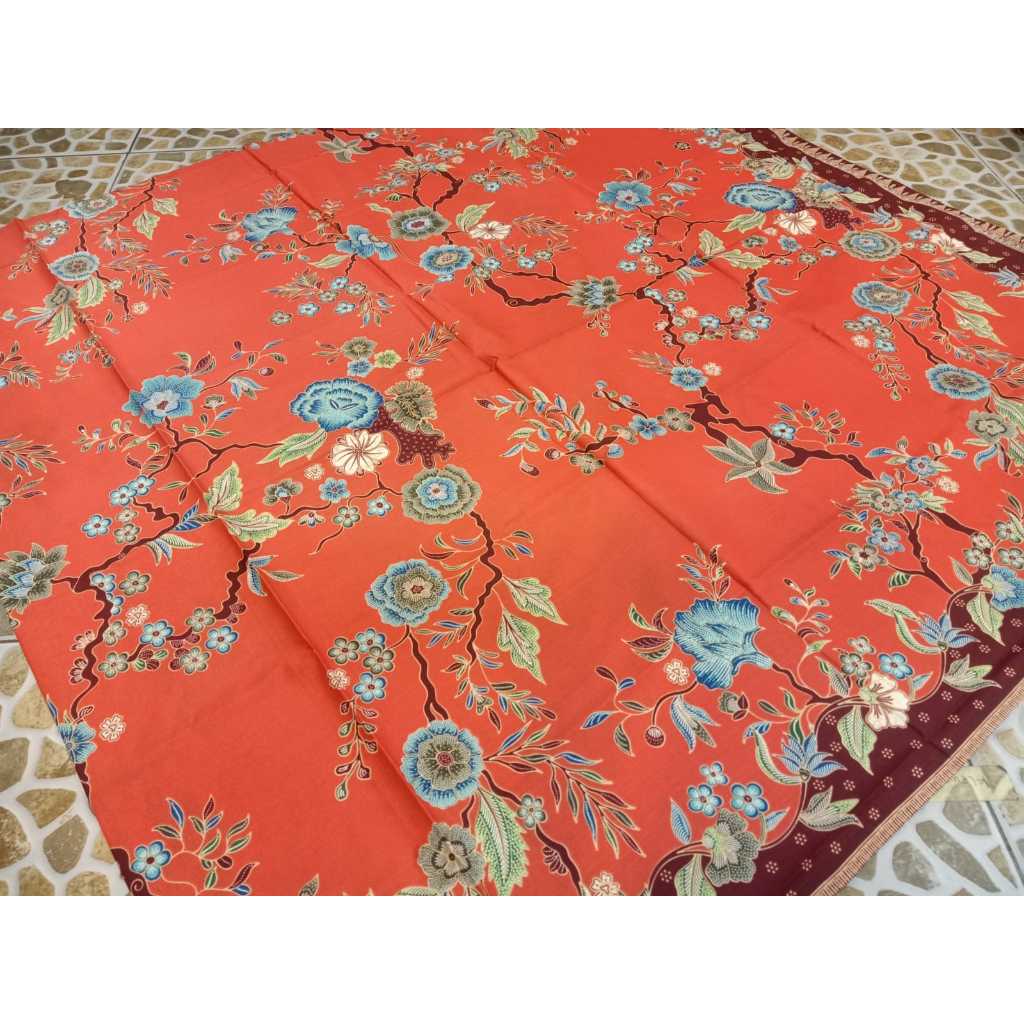 Jual Kain Batik SOLO motif bunga rambat | Shopee Indonesia