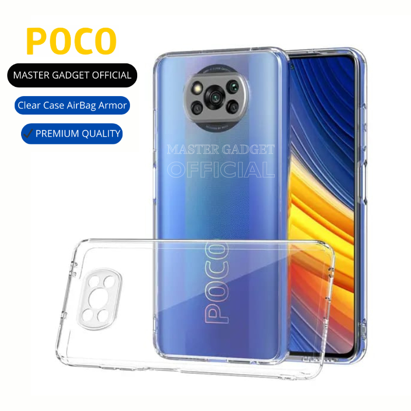 Jual Clear Case AirBag Armor Poco X3 Poco X3 Pro Poco X3 GT Poco X3 NFC Softcase Bening | Shopee ...